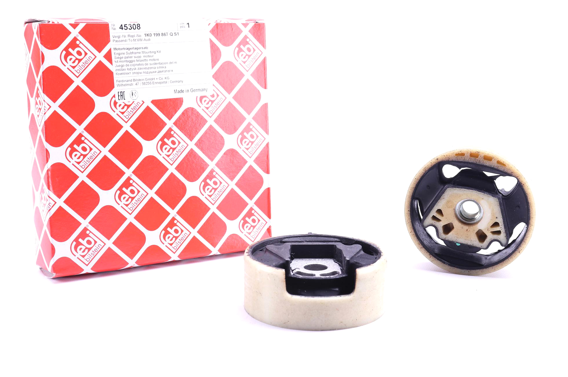 Комплект подушек двигателя (нижняя + верхняя) VW Caddy III ...